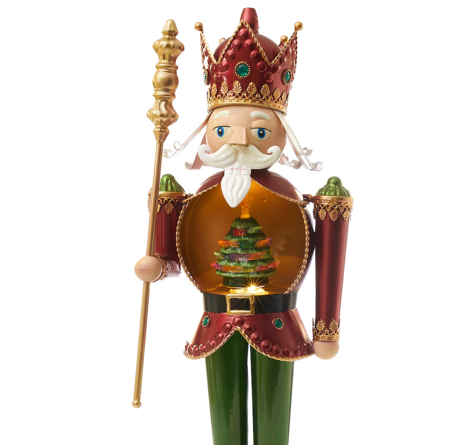 24" Electric Lighted Toy Soldier with Rotating Tree – Wayless