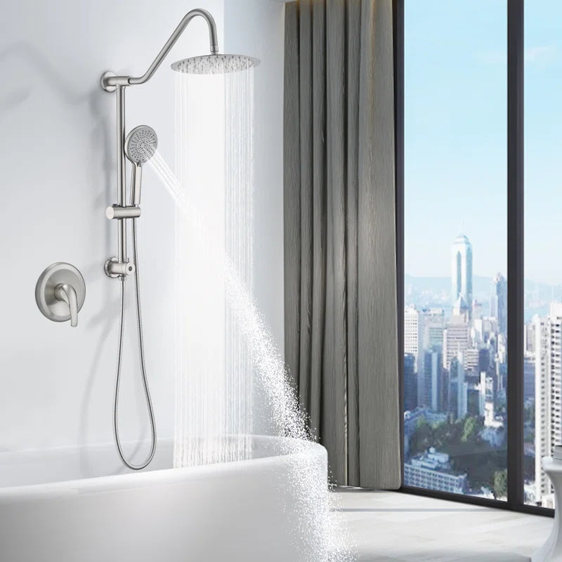 Complete Rainfall Shower System With Rough In-valve And Slide Bar HSKA ...