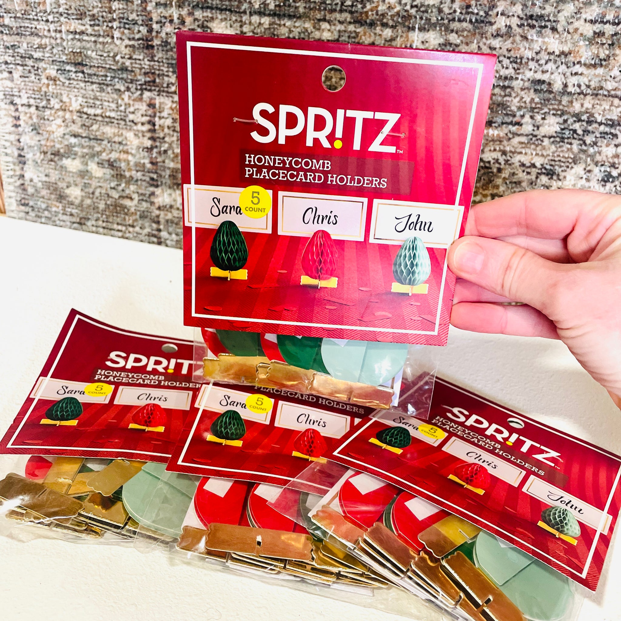 Honeycomb Placecard Holders 20 Count – Wayless